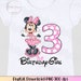 3rd Birthday Minnie Mouse Png, 3 Birthday PNG, Minnie Birthday PNG ...