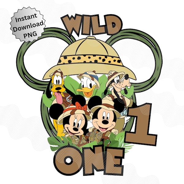 Mickey Mouse Wild One Png - Etsy
