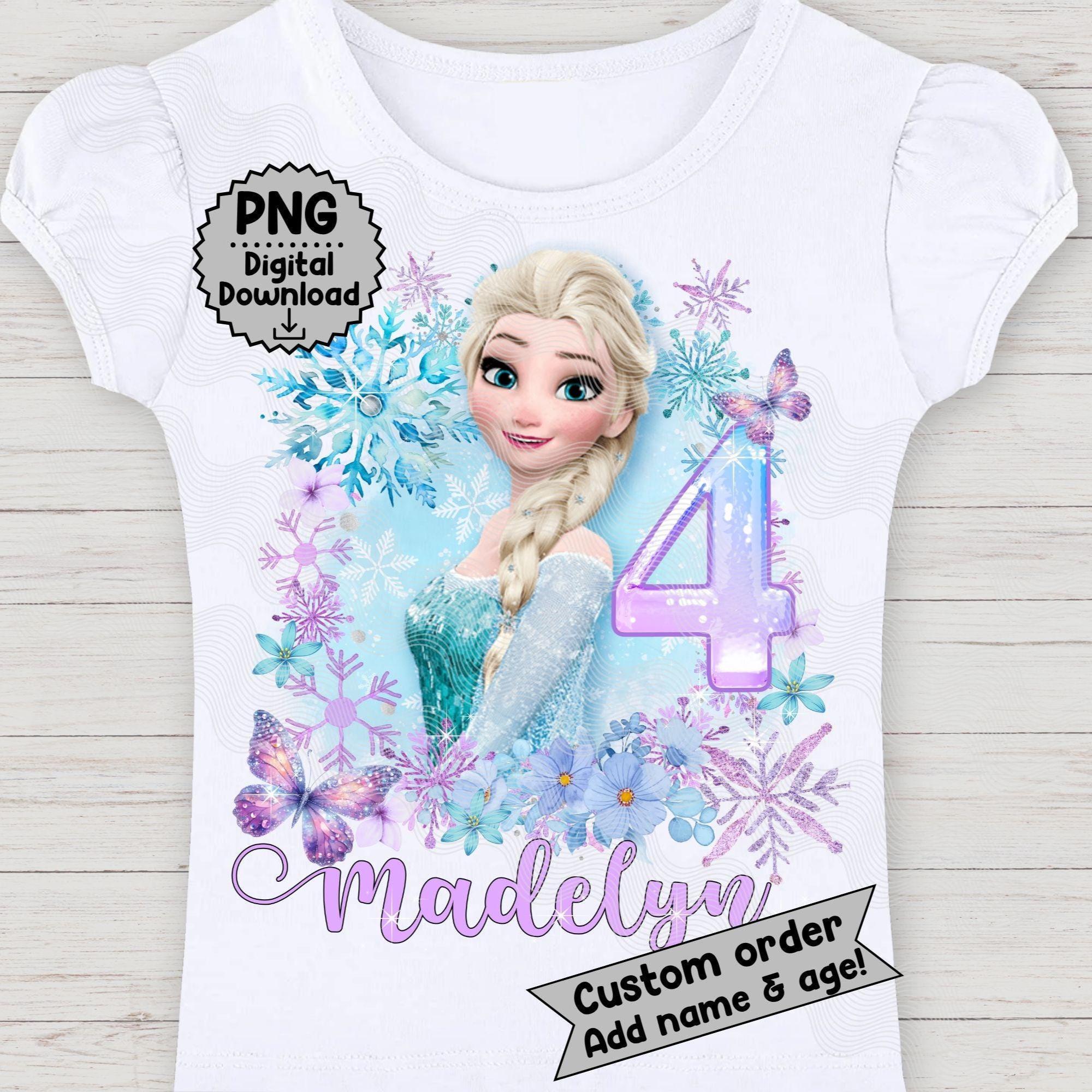 Elsa Birthday PNG Frozen, Elsa Birthday Girl, Iron on Image for DTF ...
