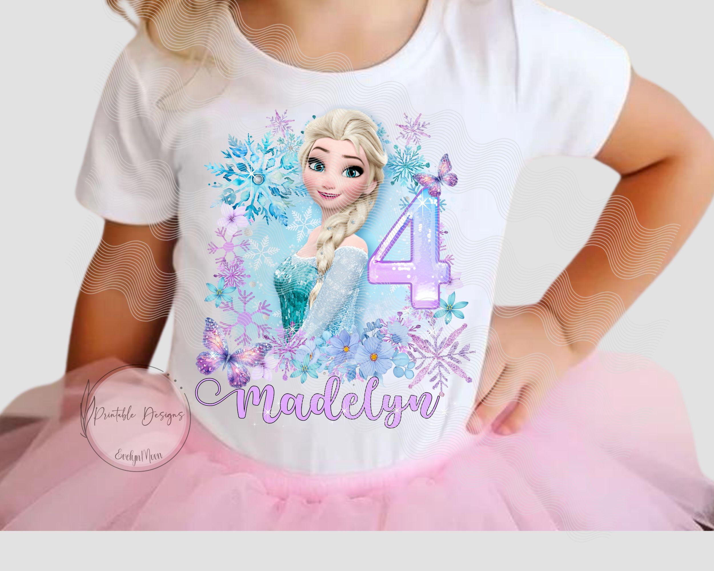 Elsa Birthday PNG Frozen, Elsa Birthday Girl, Iron on Image for DTF ...