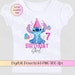 Stitch 7th Birthday PNG, Birthday Girl Stitch Digital Image, Lilo and ...