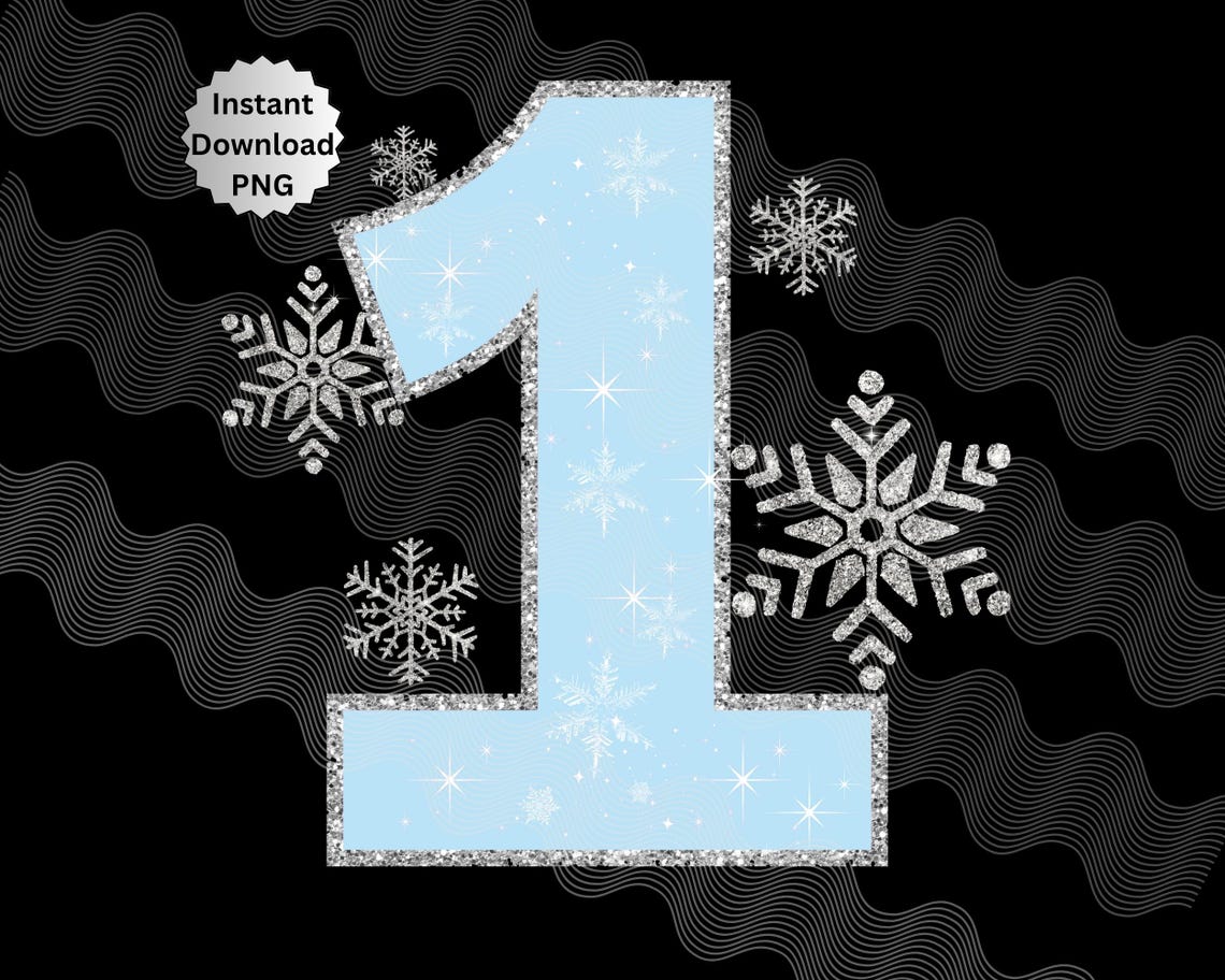 Winter 1st Birthday Png, Winter Onederland 1st Birthday Download, 1st ...
