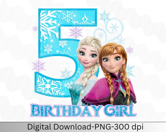 5th Birthday Frozen Clip Art