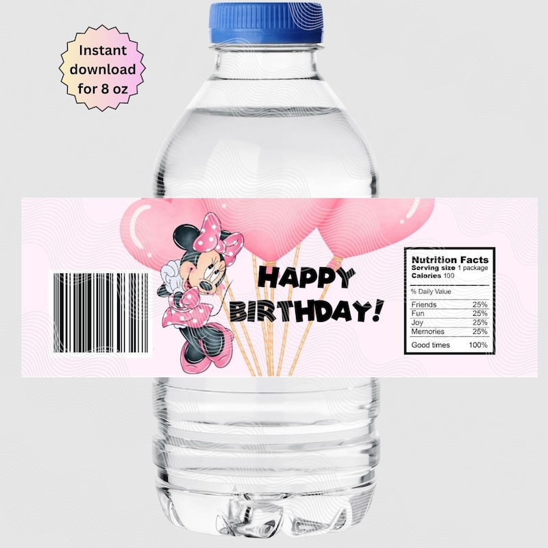 Minnie Mouse Labels - Etsy