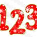 Christmas Theme PNG Numbers for Sublimation Snowflake Birthday Numbers ...