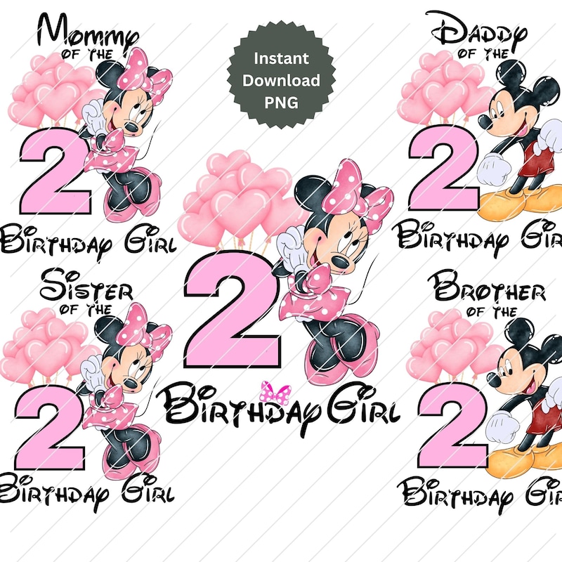 Minnie With a 2 Balloon - Etsy
