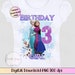 3rd Birthday Frozen PNG, Ana and Elsa Birthday Digital Image, 3rd ...