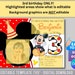 Mickey 3rd Birthday Photo Invitation, Mickey Birthday Invitation ...