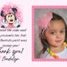 Editable Pink Minnie Mouse Thank You Card, Thank You Cards, Thank You ...
