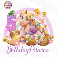 Rapunzel Flower Design, Rapunzel Png Clipart, Princess Birthday ...