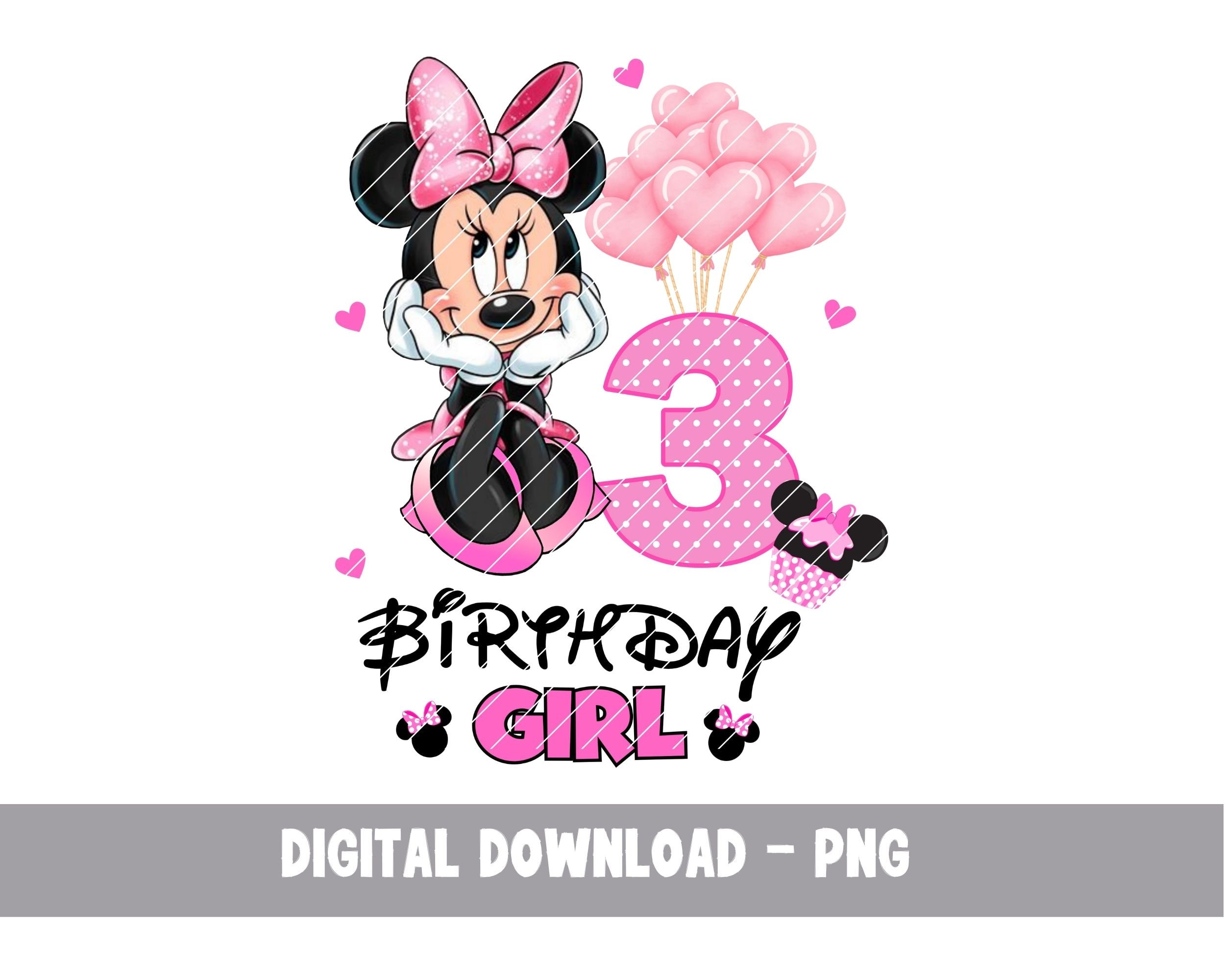 3rd Birthday Minnie Mouse Png 3 Birthday PNG Minnie Birthday - Etsy