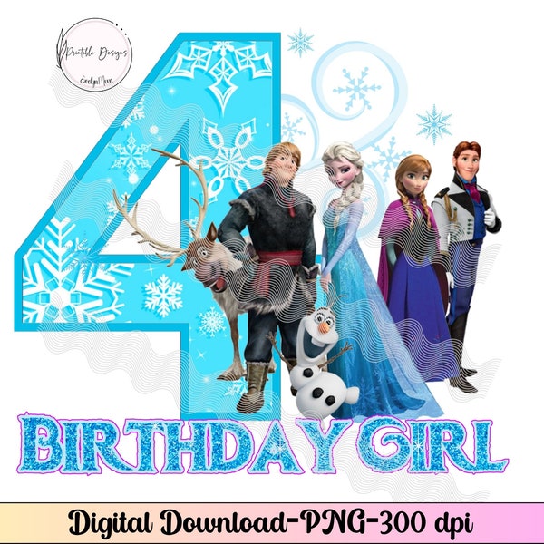 Frozen 4th Birthday - Etsy
