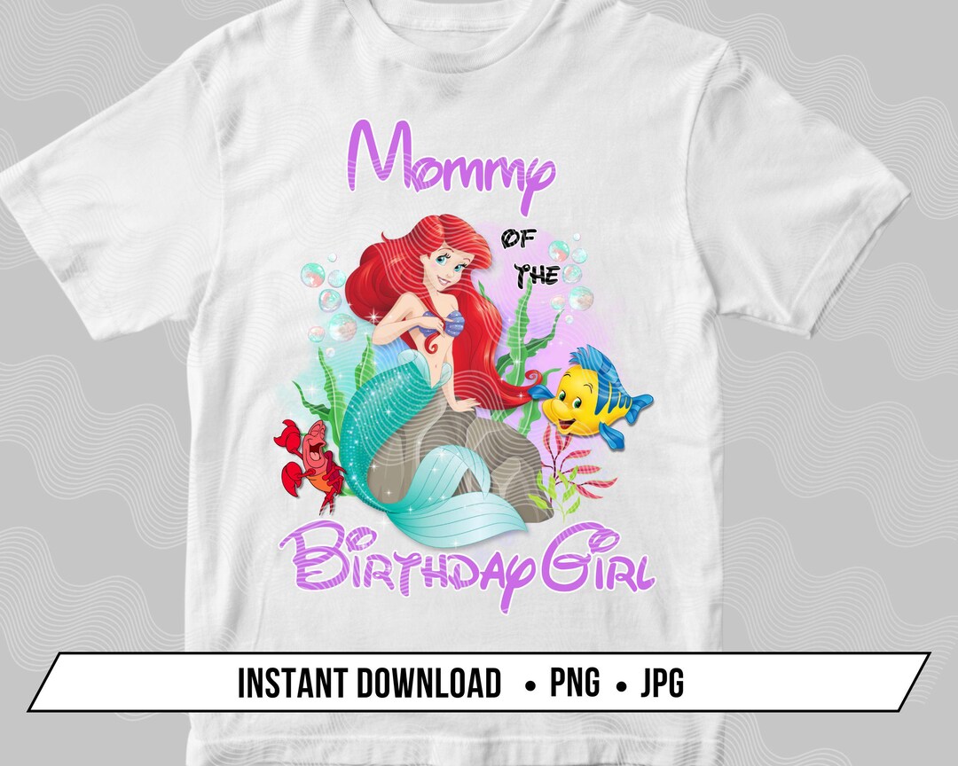 Mami de la cumpleañera Sirenita, Descarga digital PNG para hierro en ...