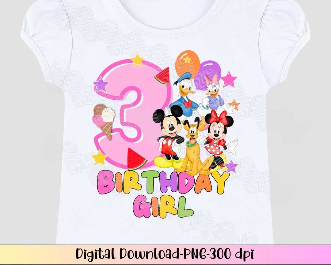 Mickey Mouse Clubhouse 3rd Birthday, Minnie and Daisy 3rd Birthday PNG ...