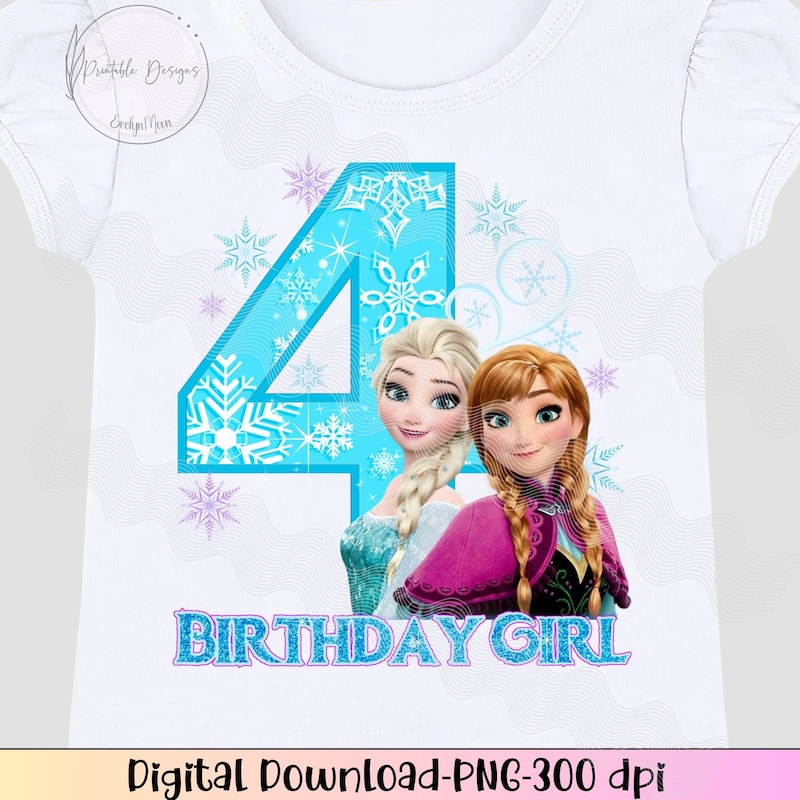 Frozen 4th Birthday - Etsy