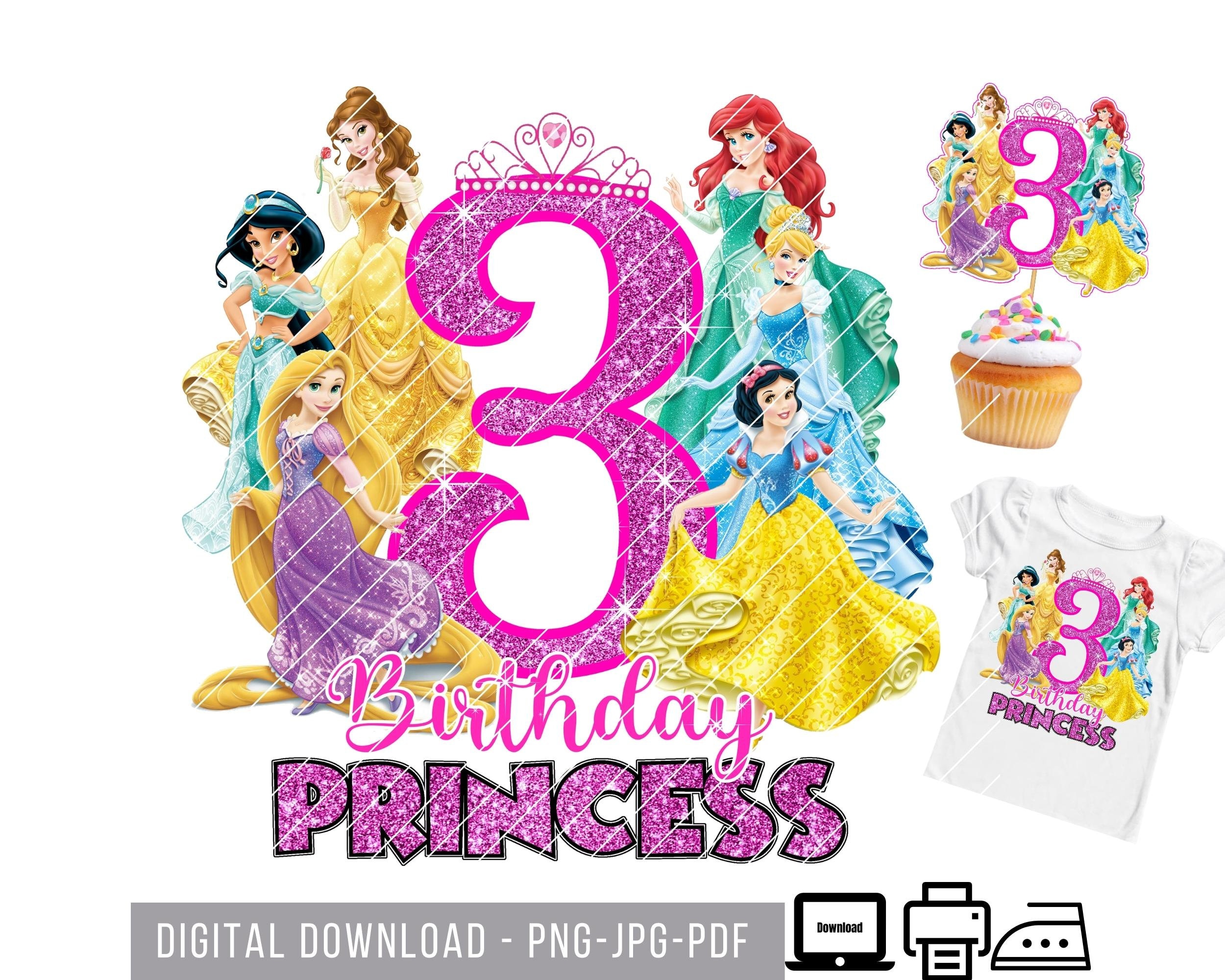 Princess Birthday Shirt PNG Birthday Princess Iron On Happy - Etsy
