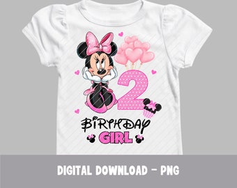 Minnie 2nd Birthday PNG - Etsy