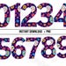 Giraffe Numbers Png, Numbers for Sublimation, Birthday Numbers PNG ...