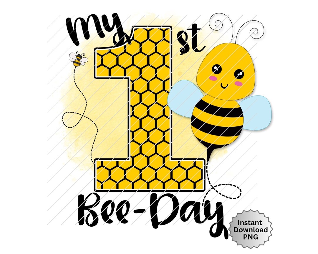 1st Bee Day Birthday PNG, Bug, Butterfly Spring 1st Birthday Theme ...