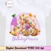 4th Birthday Tangled PNG, Birthday Princess Iron On, Happy Birthday Png ...