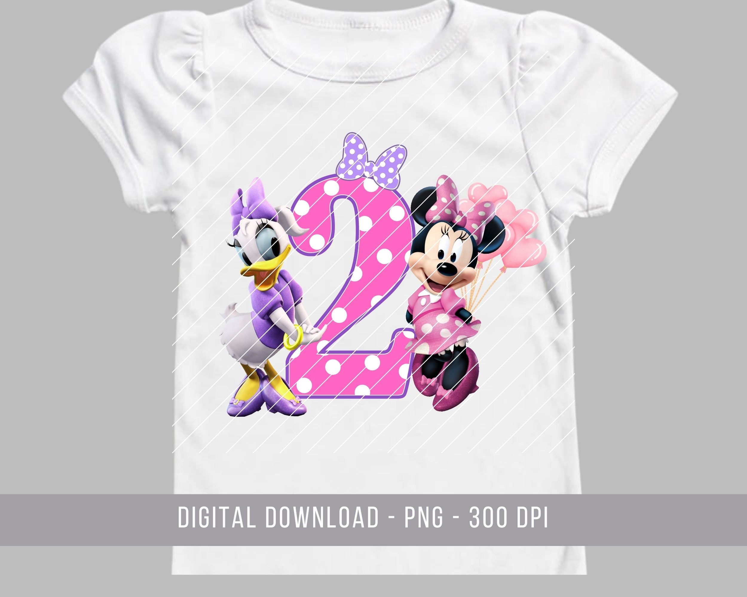 2nd Minnie Mouse and Daisy Duck Birthday Shirt, Minnie and Daisy Iron ...