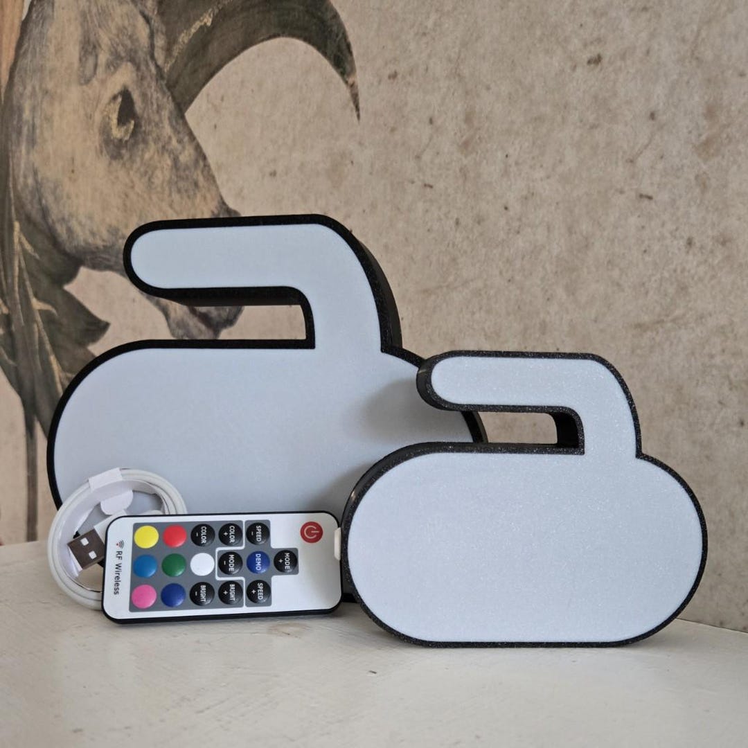Curling Rock Box RGB – LED Light With Remote Control - Etsy