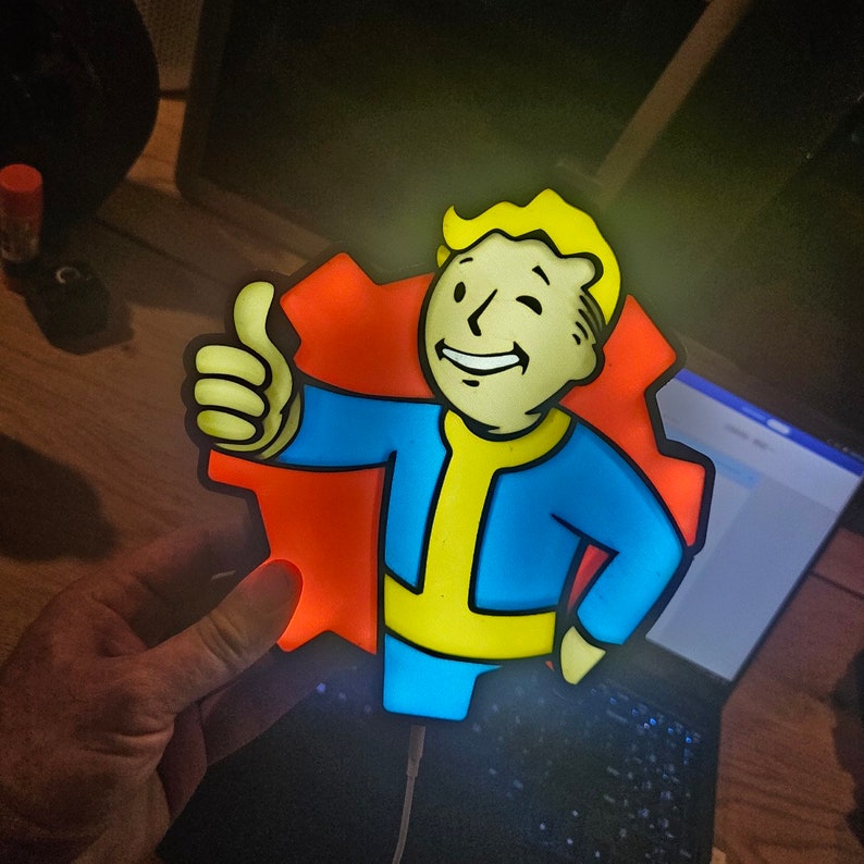 Vault Boy Thumbs-up LED Lamp - Etsy