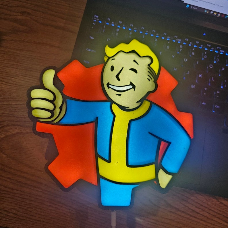 Vault Boy Thumbs-up LED Lamp - Etsy