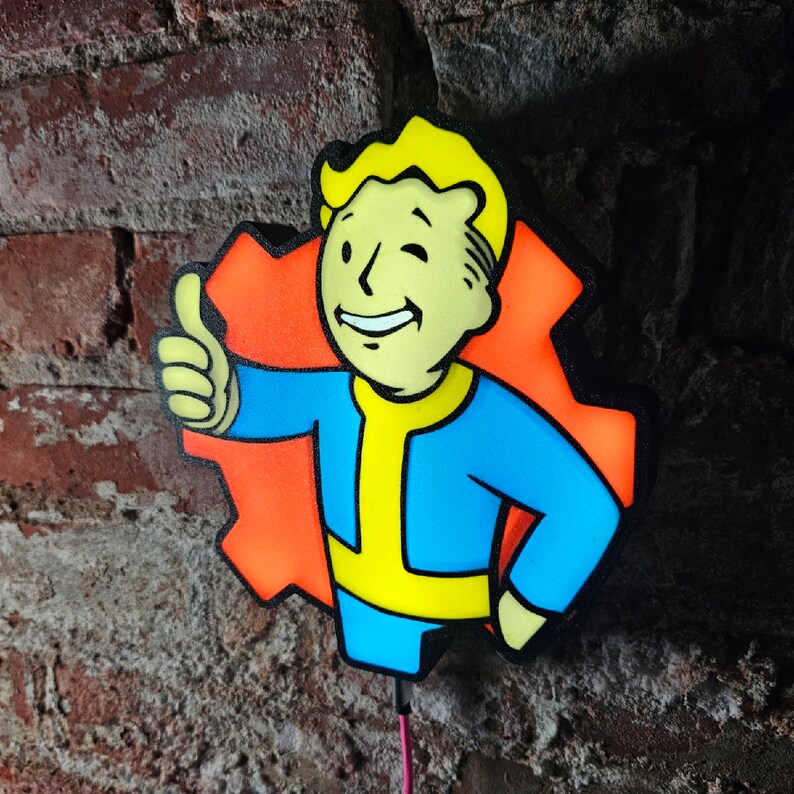 Vault Boy Thumbs-up LED Lamp - Etsy