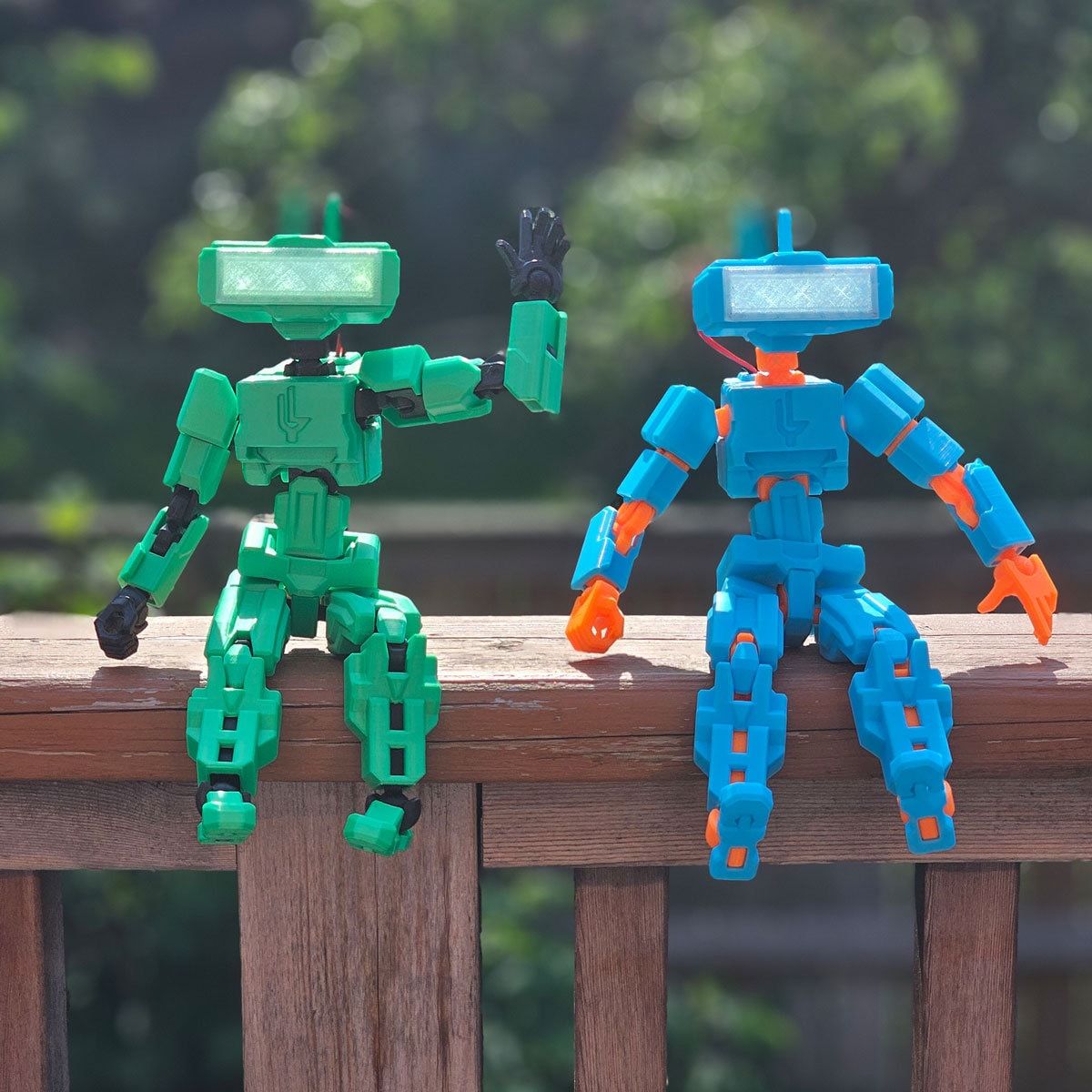 Battery Bot Posable Action Figure Lamp 12" Tall - Etsy