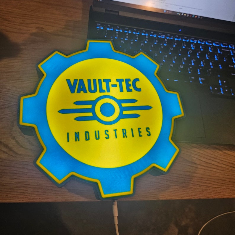 Vault-tec Industries LED Lamp - Etsy