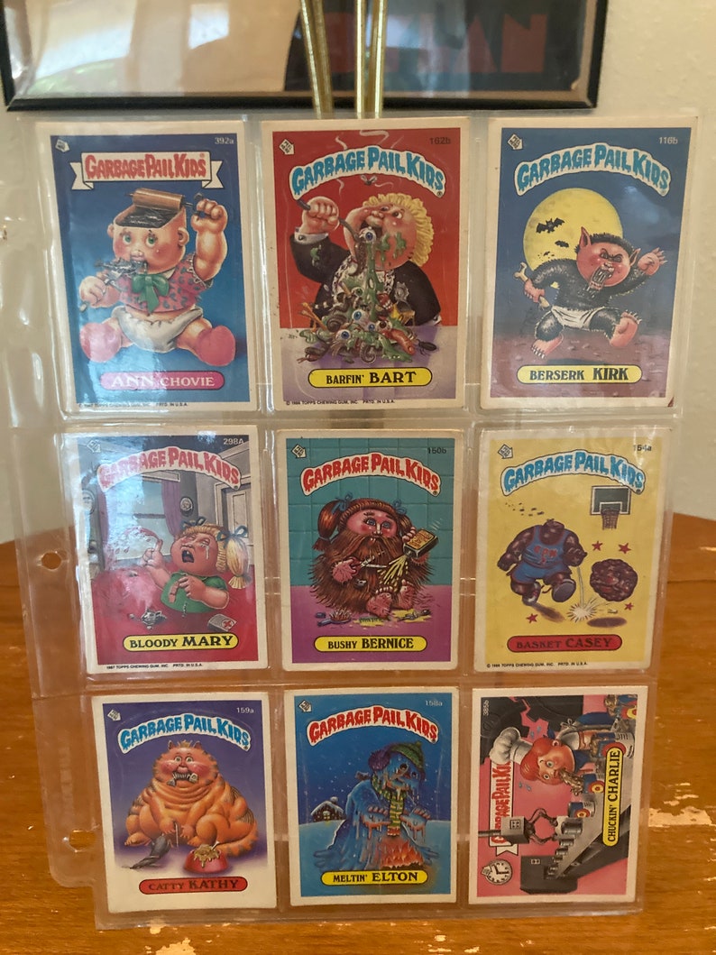 Rare Collectable Garbage Pail Kids Cards. 90 Cards Included. Several ...