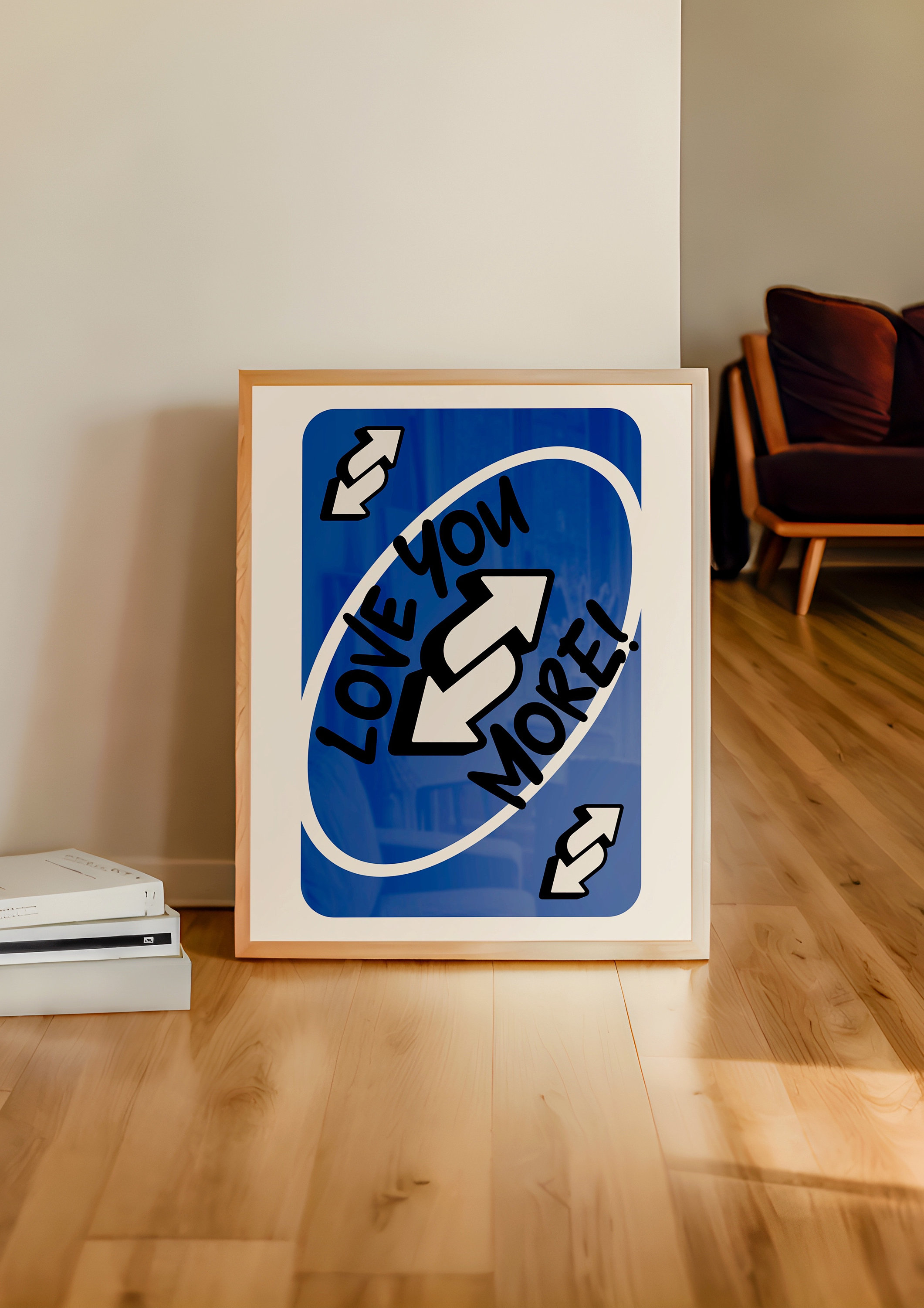 Poster love YOU More Poster Uno Card Reverse With - Etsy