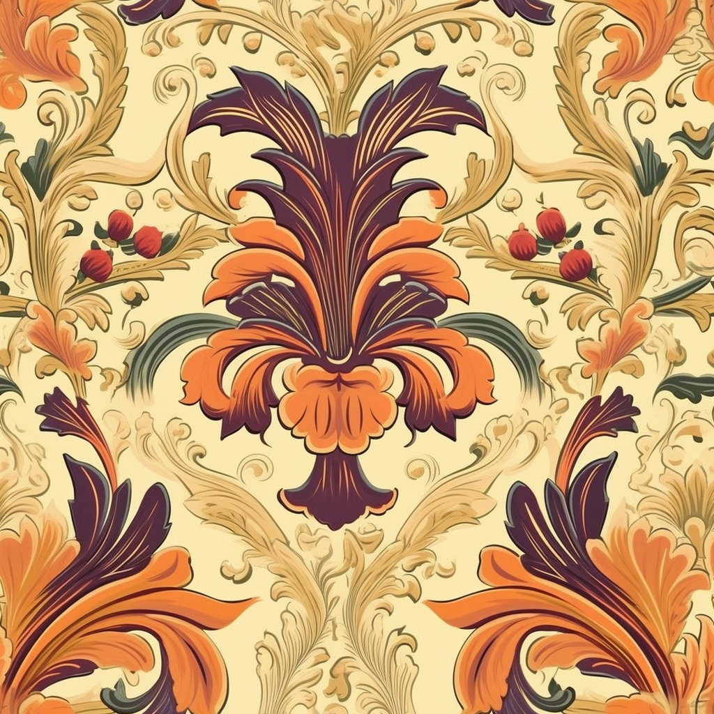 Vintage Wallpaper Collection 20 Seamless Patterns Digital - Etsy