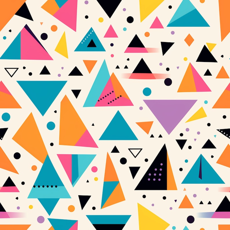 20 Seamless Geometric Patterns. High-res 300dpi Digital Downloads for ...