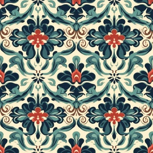 Vintage Wallpaper Collection - 20 Seamless Patterns | Digital Clipart ...