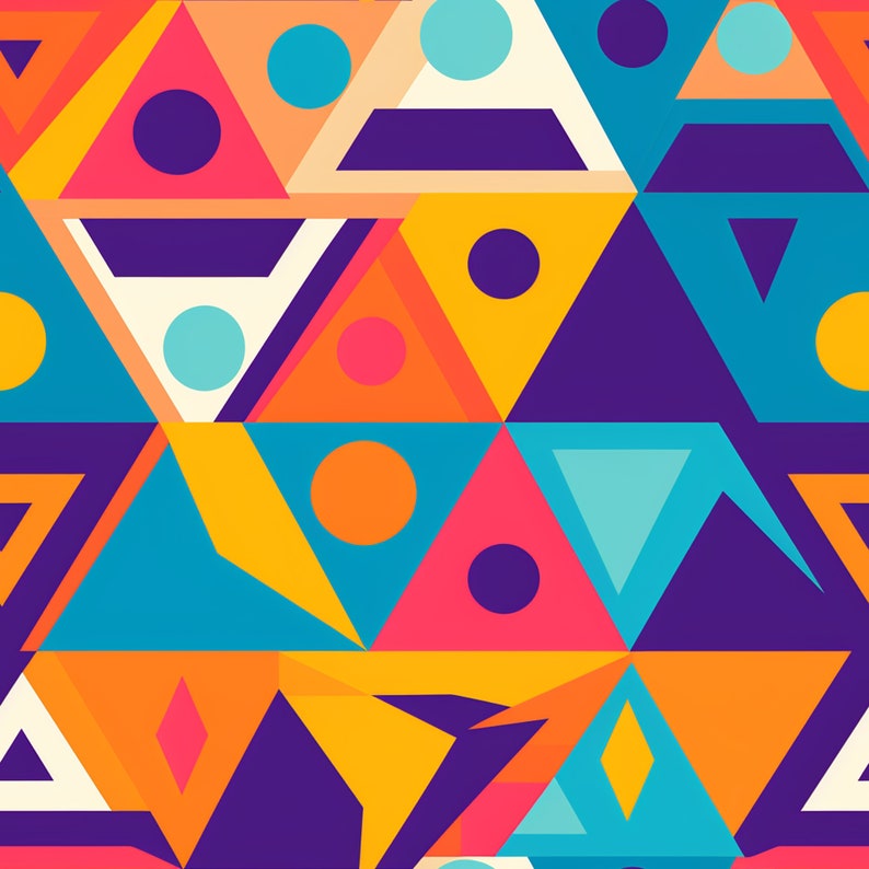 20 Seamless Geometric Patterns. High-res 300dpi Digital Downloads for ...