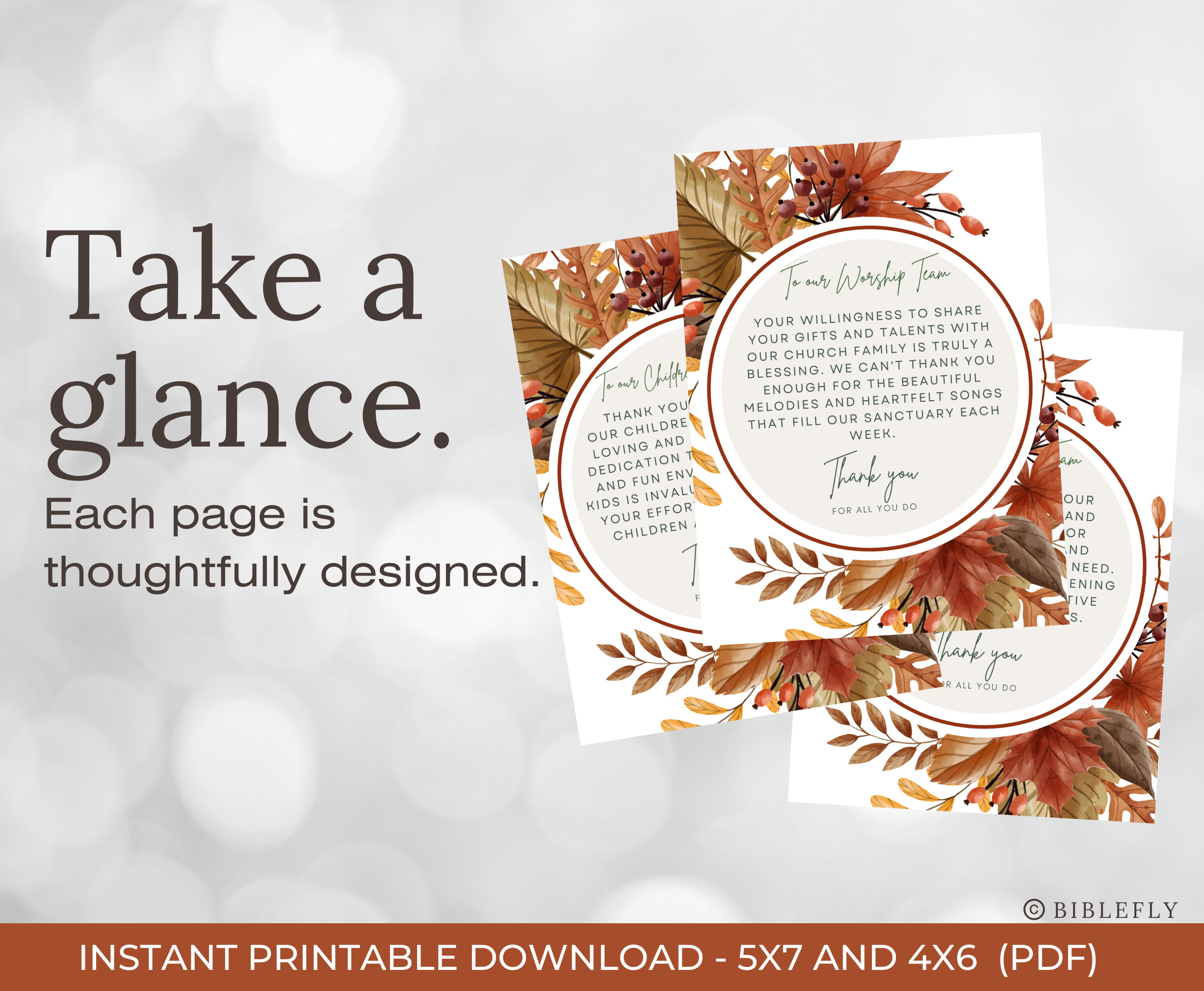 Church Staff Appreciation Thank You Card Pastor Volunteer Facilities Counselors Gift ...