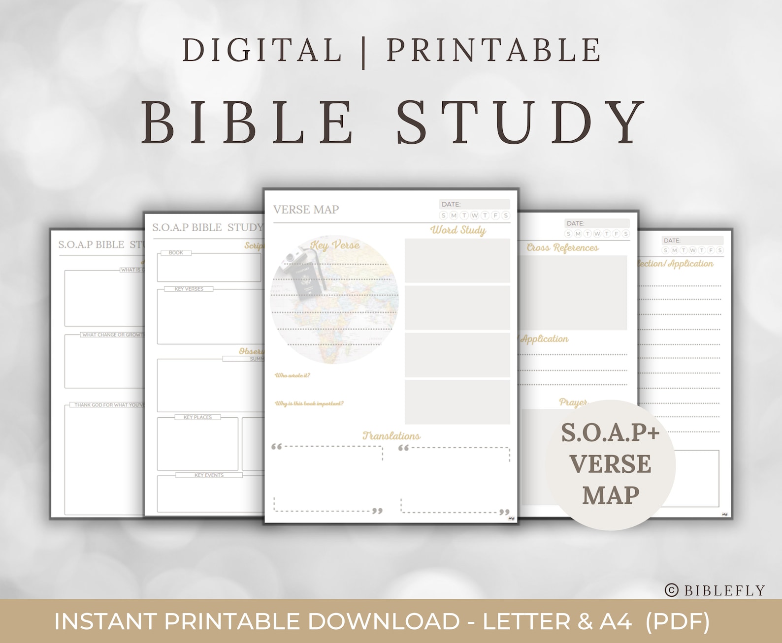 Verse Map S.O.A.P Scripture Study Bible Study Faith Christian Cross ...