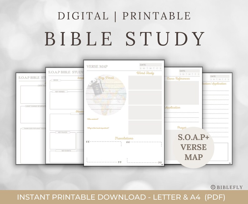 Verse Map S.O.A.P Scripture Study Bible Study Faith Christian Cross ...
