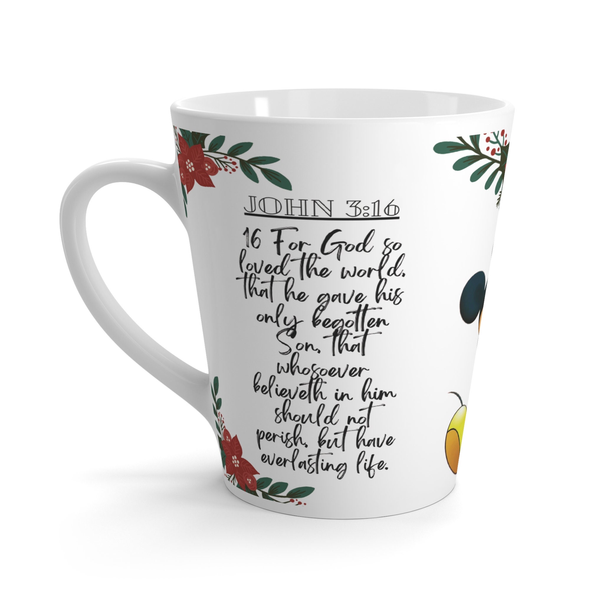 Mickey Mouse Bible Verse John 3:16 Christmas Mug - Etsy