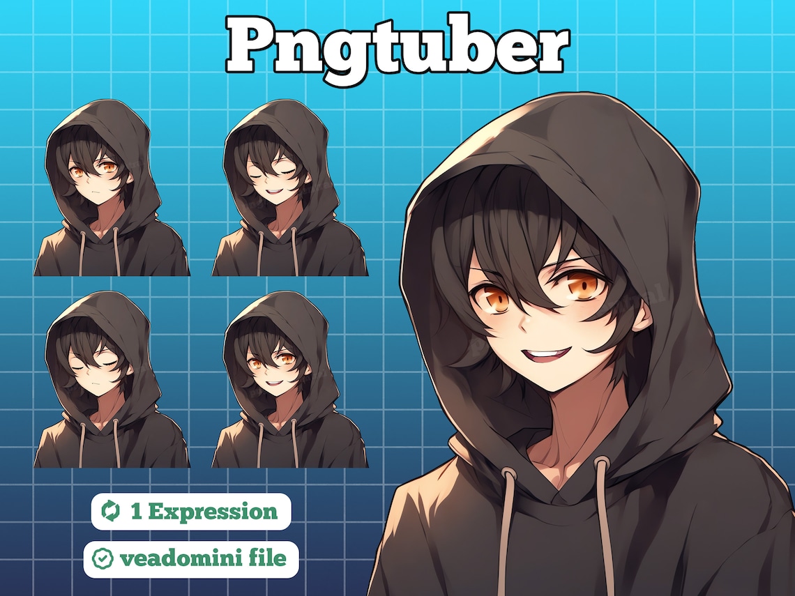 Pngtuber, Pngtuber Male, Pngtuber Premade, Pngtuber Overlay, Pngtuber ...