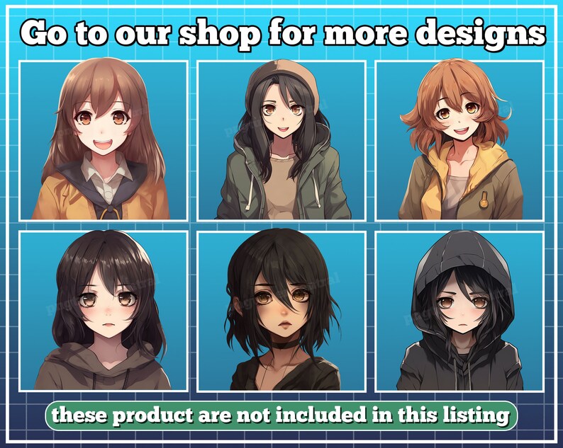 Pngtuber, pngtuber prefabricado, png tuber, superposición de pngtuber ...