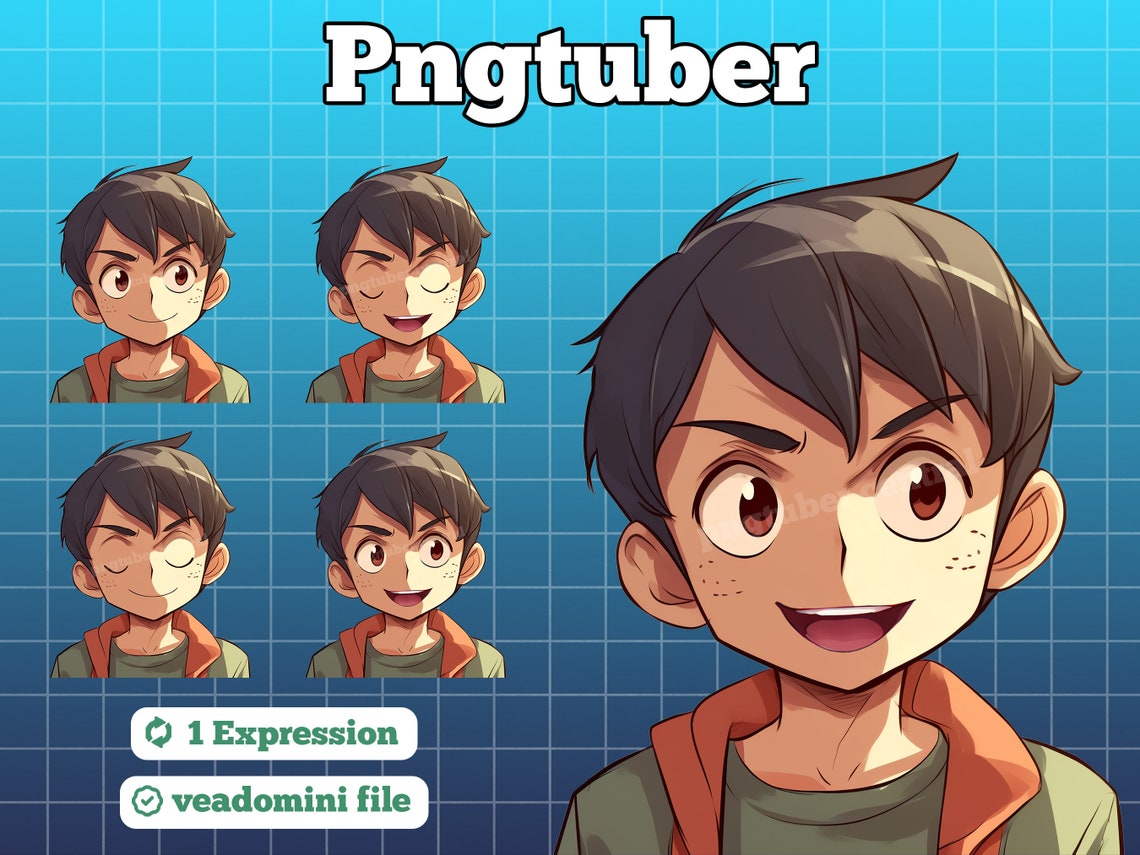 Pngtuber, Pngtuber Male, Pngtuber Premade, Pngtuber Overlay, Pngtuber ...