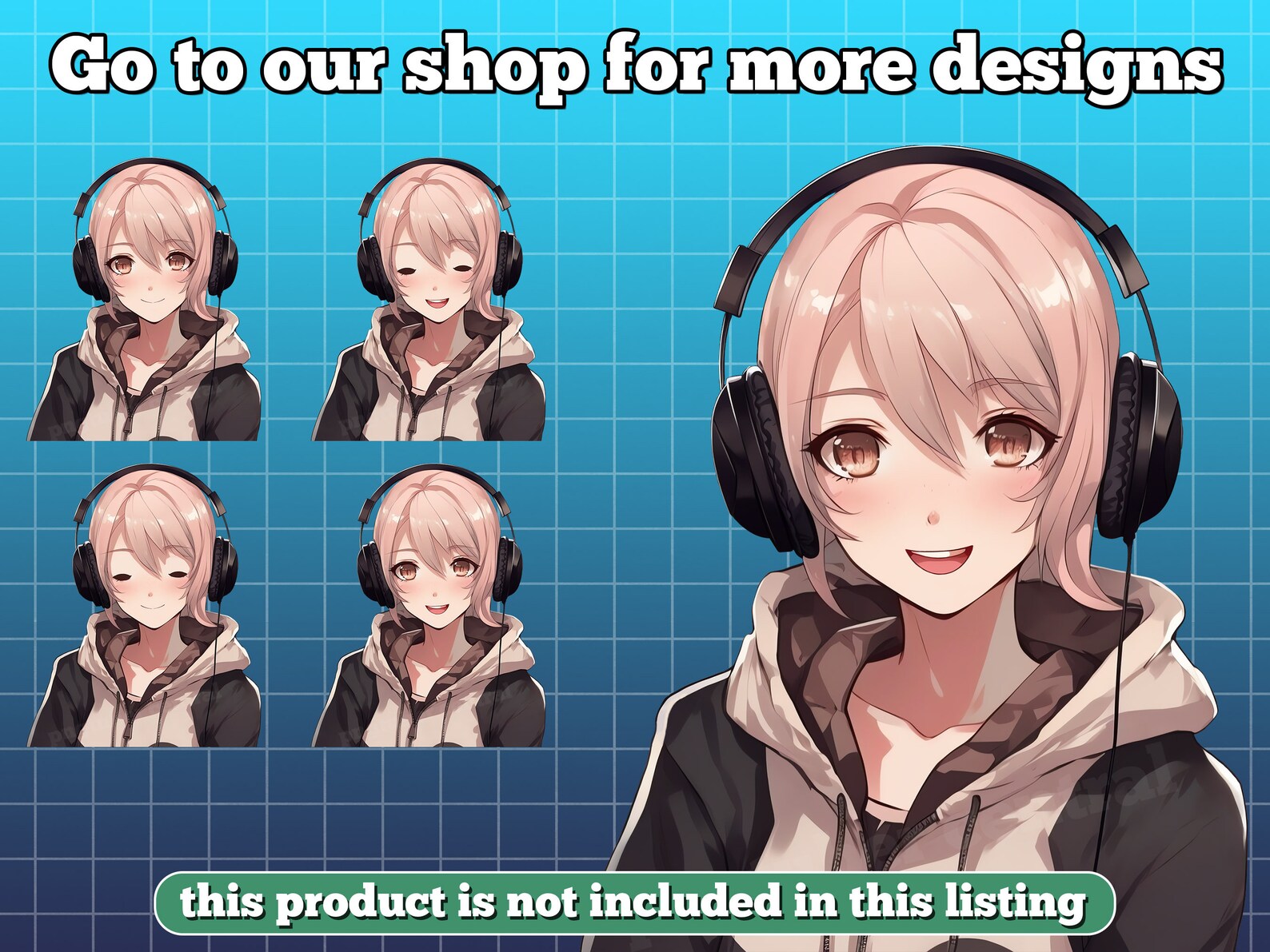Pngtuber Pngtuber Premade Png Tuber Pngtuber Overlay - Etsy