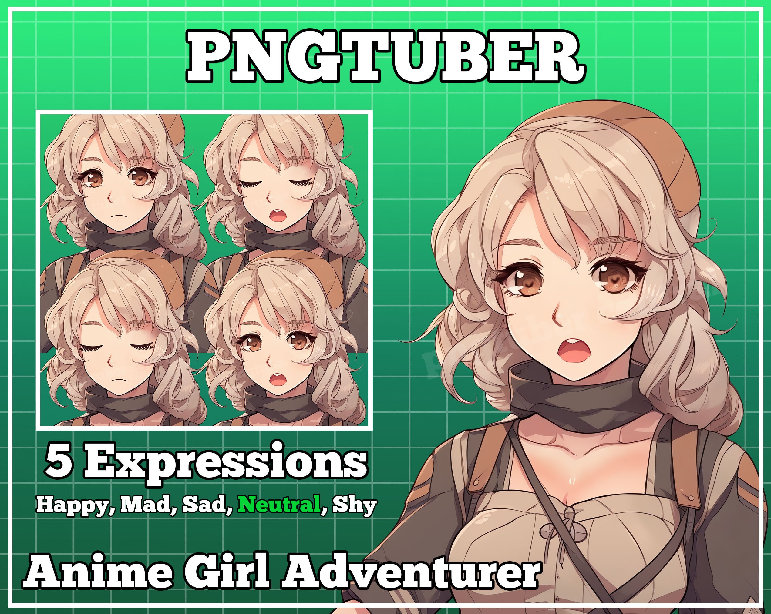Pngtuber Pngtuber Premade Png Tuber Pngtuber Overlay - Etsy