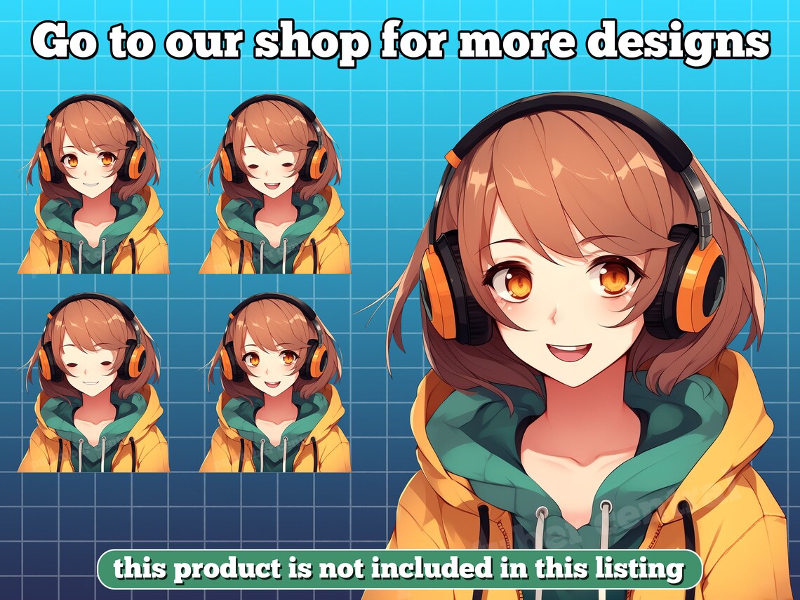 Pngtuber Pngtuber Premade Png Tuber Pngtuber Overlay - Etsy