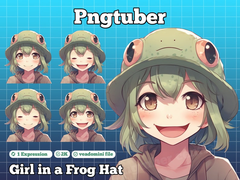 Pngtuber Pngtuber Premade Png Tuber Pngtuber Overlay - Etsy