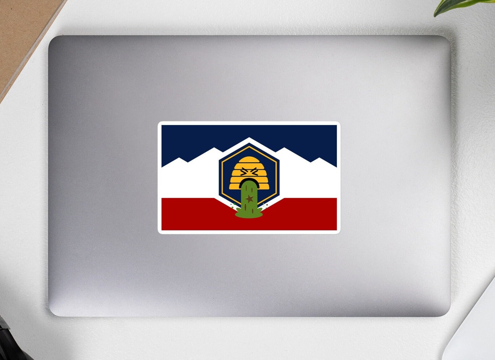 New Utah Flag Puke Emoji Stickers - Etsy
