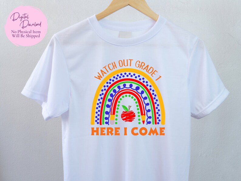 Watch Out Kindergarten Here I Come PNG, Back to School Sublimation ...